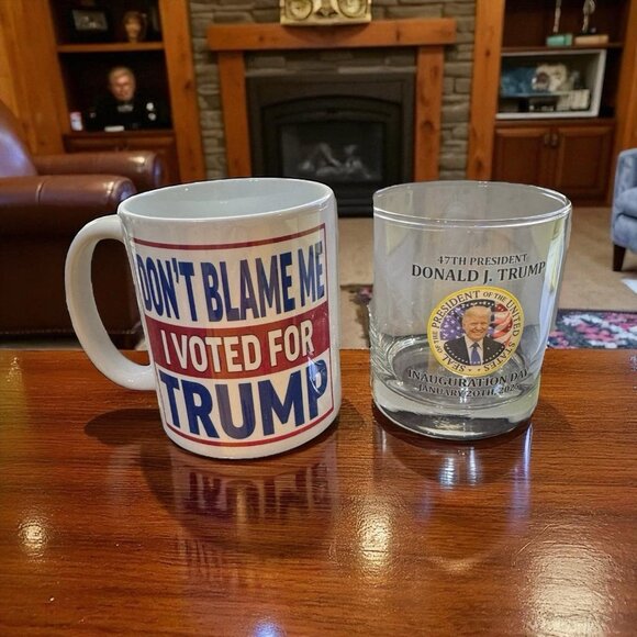 Dining | Trump Inauguration Day Whisky Glass And Mug Dont Blame Me I ...